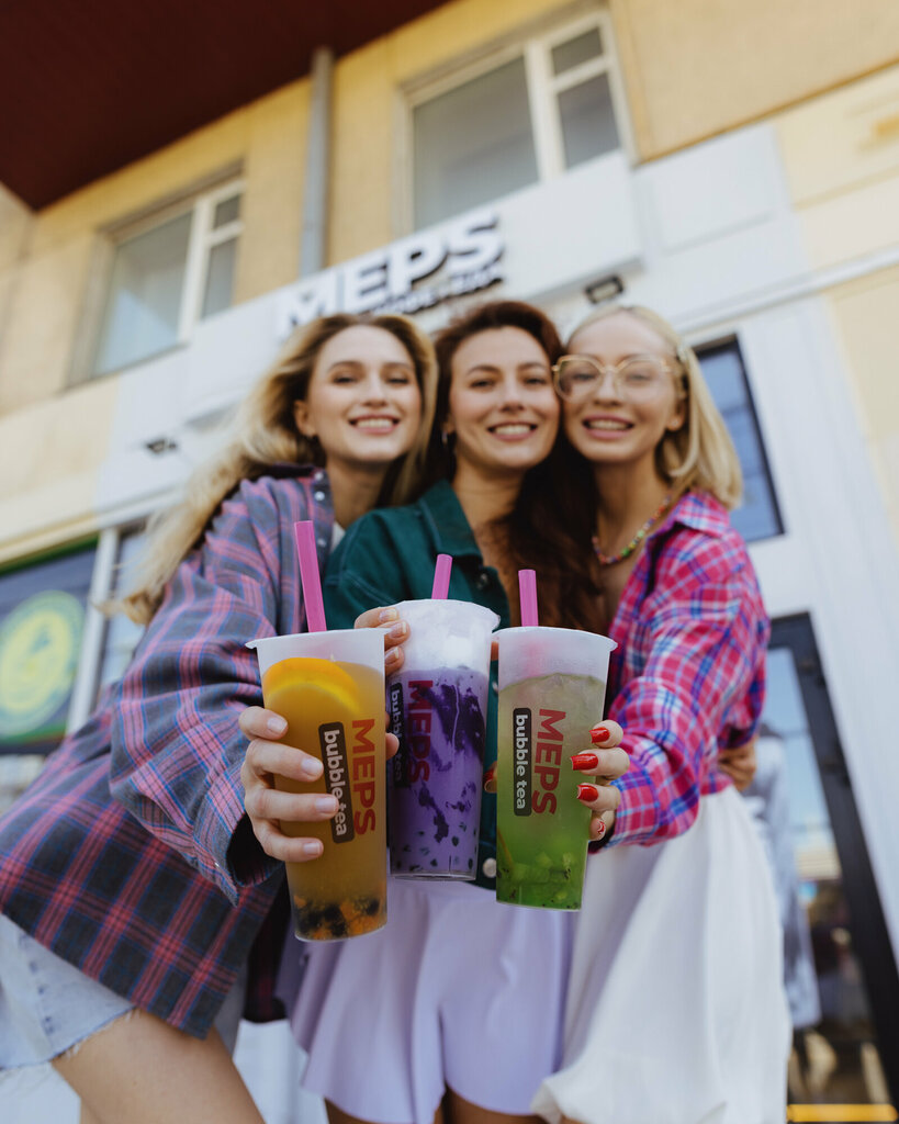 Kafe Meps bubble tea, Novosibirsk, foto