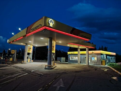 Benzin istasyonu Rosneft, Ulyanovskaya oblastı, foto