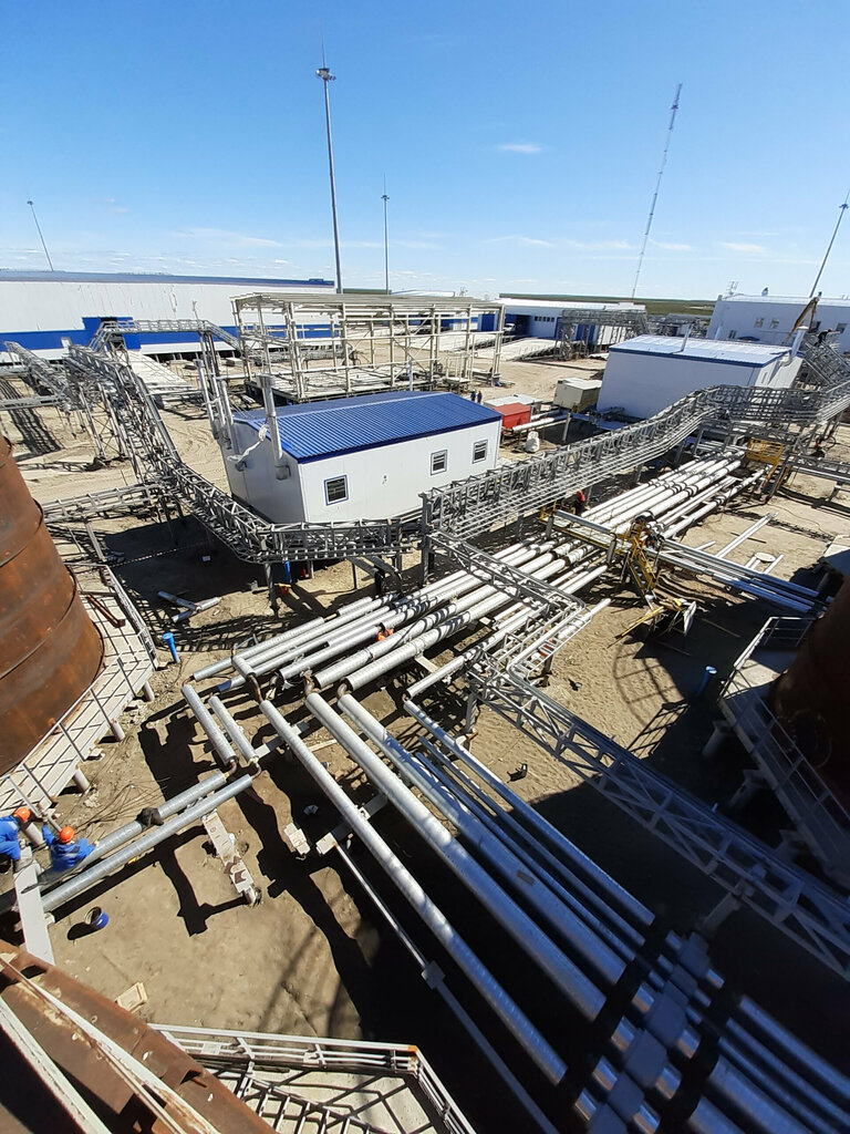 Madencilik işletmeleri Установка комплексной подготовки газа Семаковского месторождения, Yamal‑Nenets Özerk Bölgesi, foto
