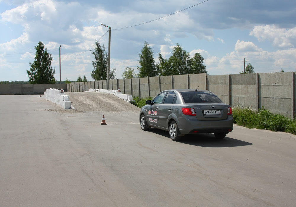 Ehliyet sınav alanı Площадка для вождения, Mariy El Cumhuriyeti, foto