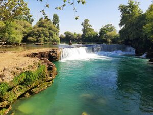 Manavgat Şelalesi (Antalya, Manavgat, Sarılar Mah., İstiklal Cad.), turistik yerler  Manavgat'tan