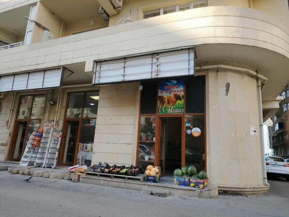 Kasap, şarküteri Bərdə Ət Dükanı, Bakü, foto