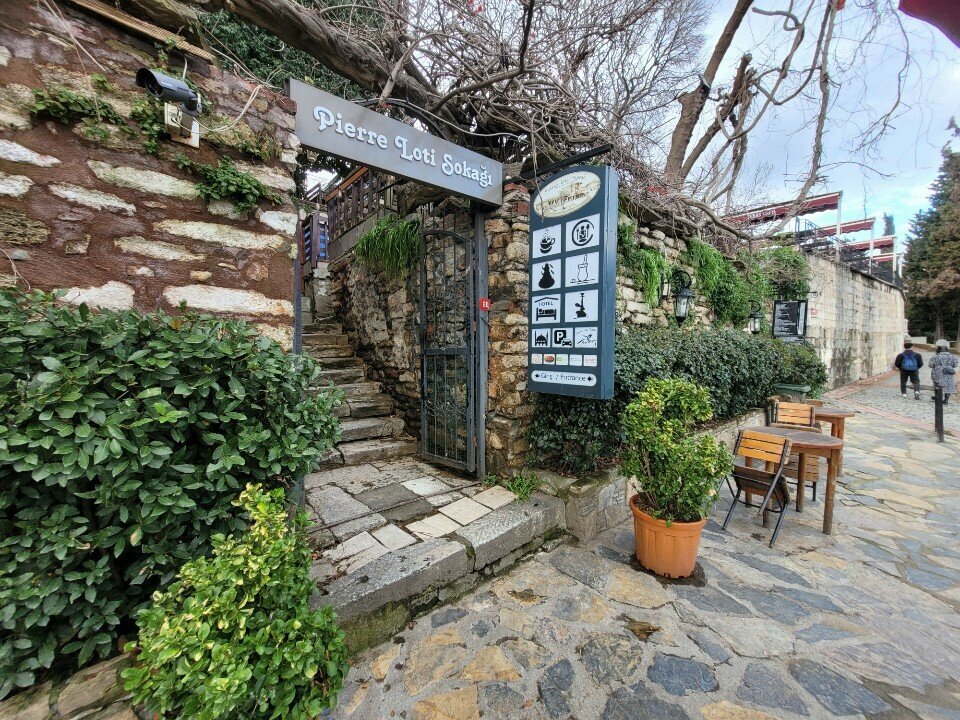 Kahve dükkanları Pierre Loti Tepesi Tarihi Kahve, İstanbul, foto