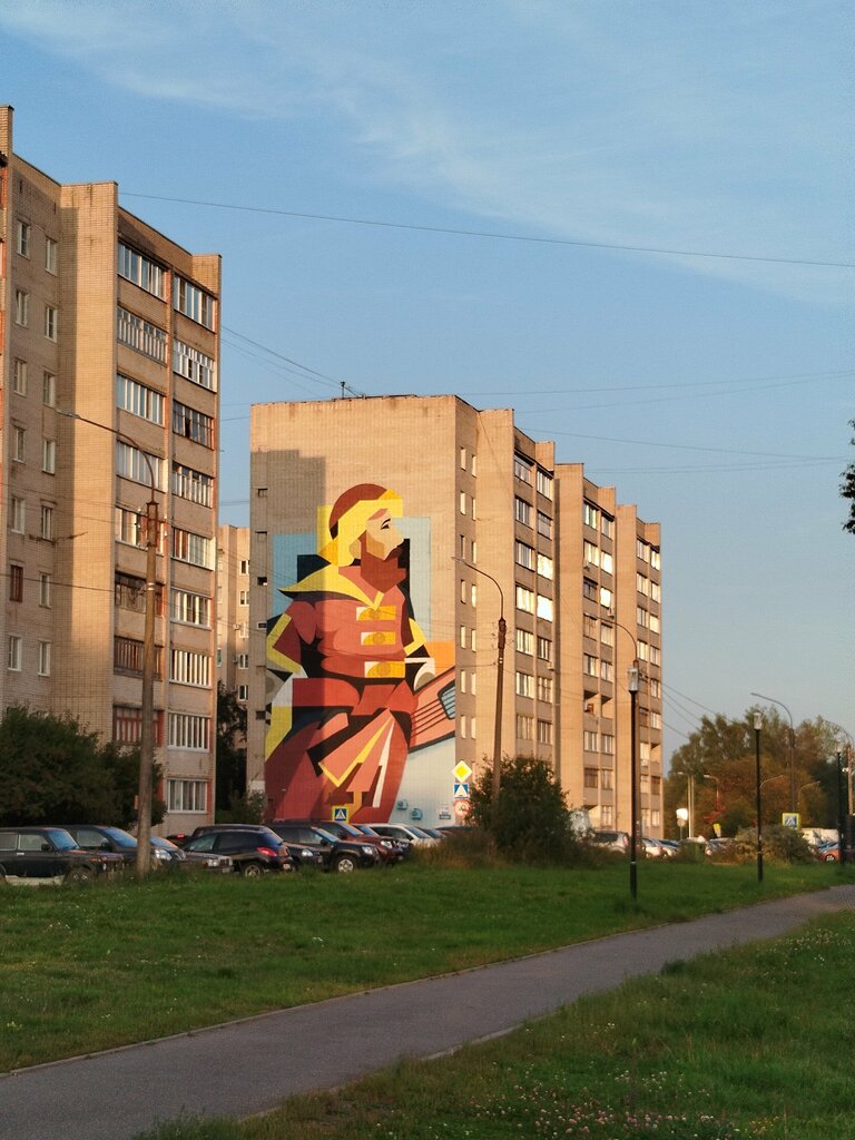 Sokak sanatı Мурал Садко, Velikiy Novgorod, foto