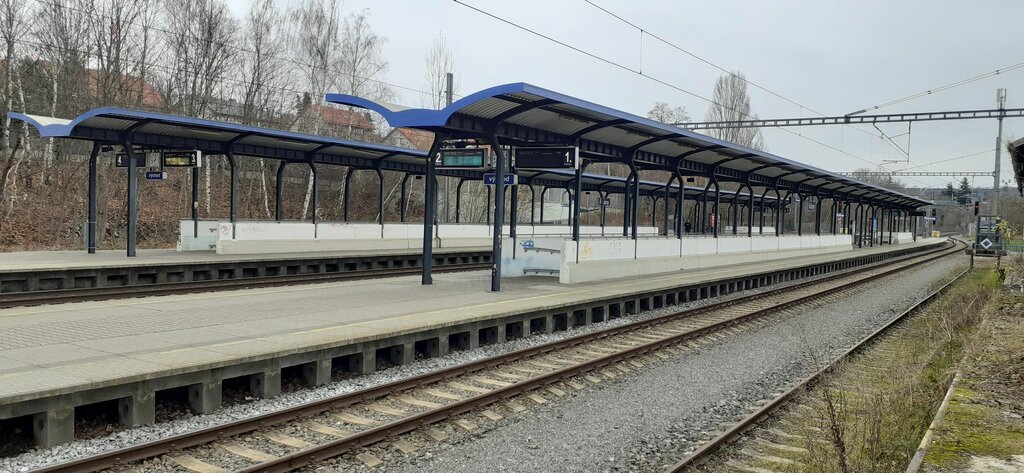 Tren istasyonu Říčany, Orta Bohemya Bölgesi, foto
