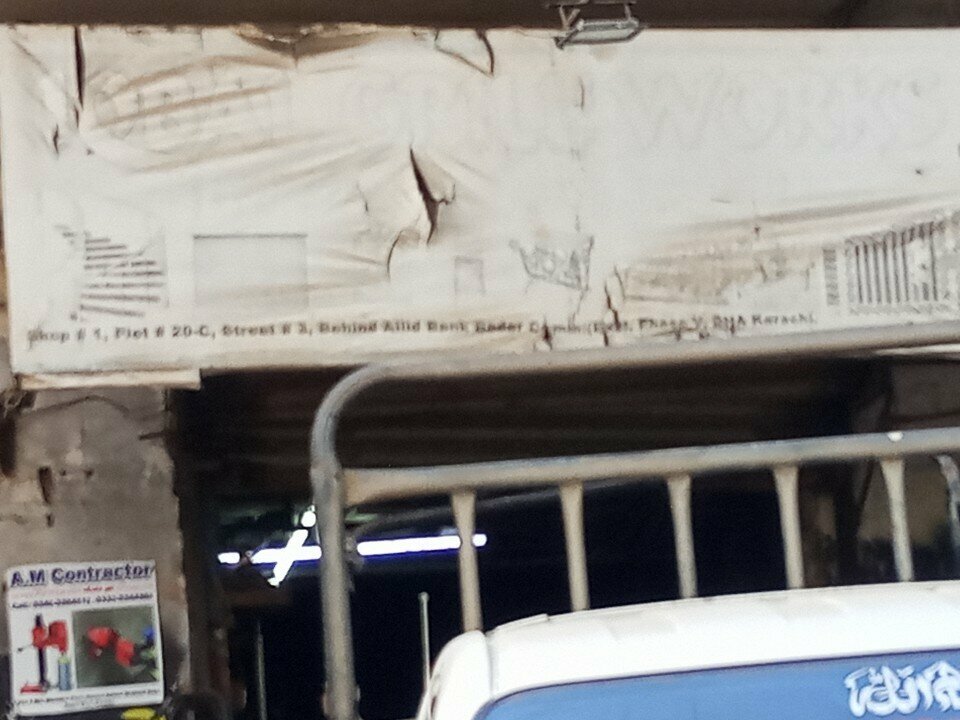 Merdiven ve korkuluklar Iqbal, Karaçi, foto