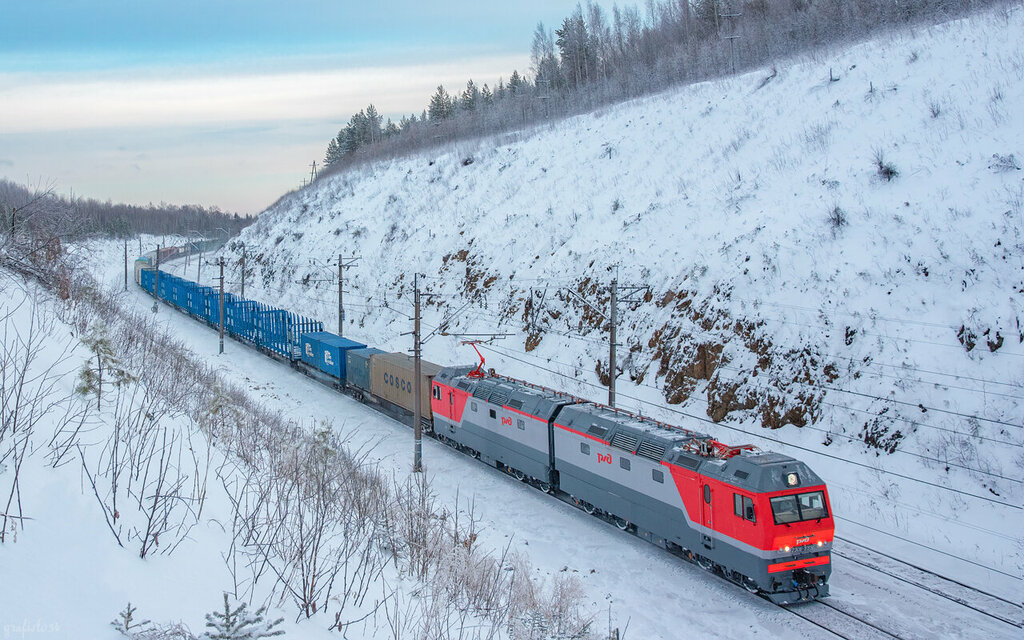 Demiryolu kargo Норд Лайн, Krasnoyarsk, foto