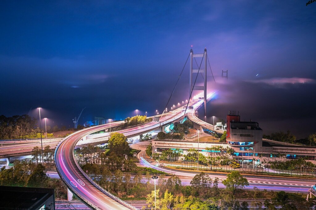 Seyir terası Lantau Link Viewing Platform, Hong Kong, foto