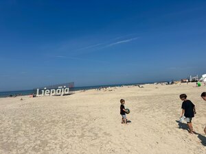 Centrālā pludmale (Liepāja, Vecliepāja), plaj  Liepaja'dan
