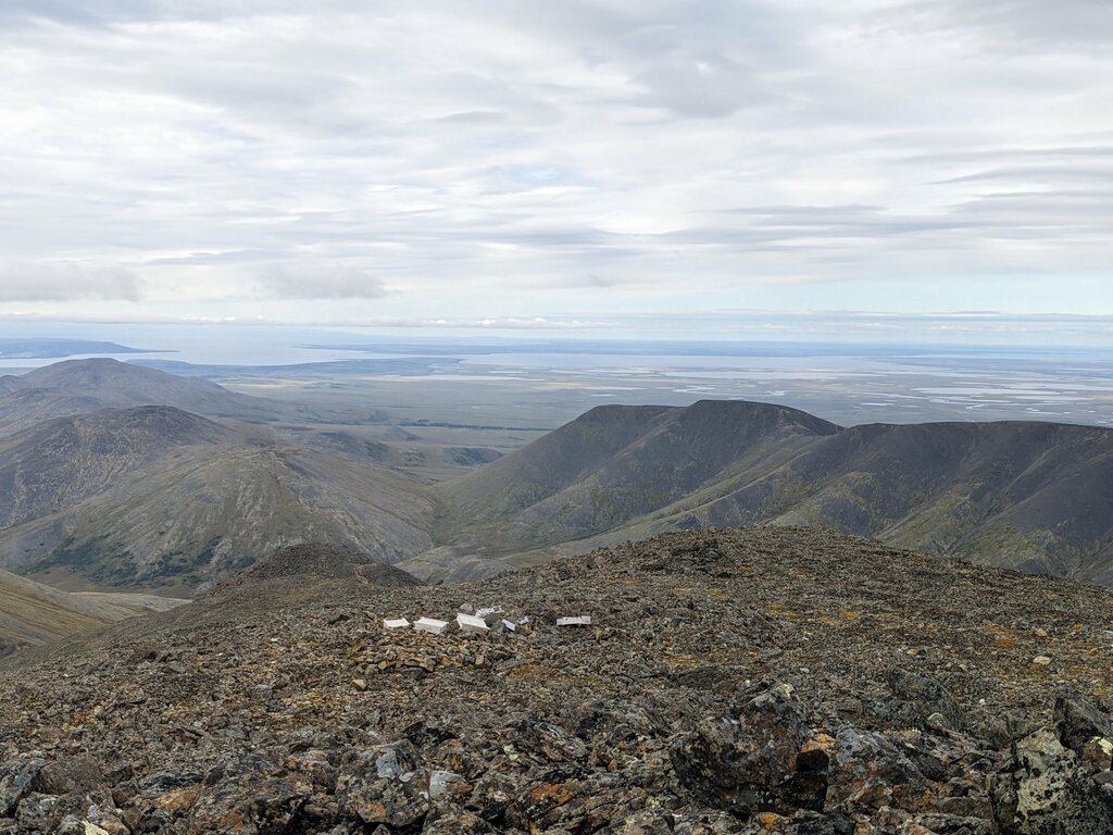 Dağ zirvesi Гора Иоанна 1012 метров, Chukotka Özerk Bölgesi, foto