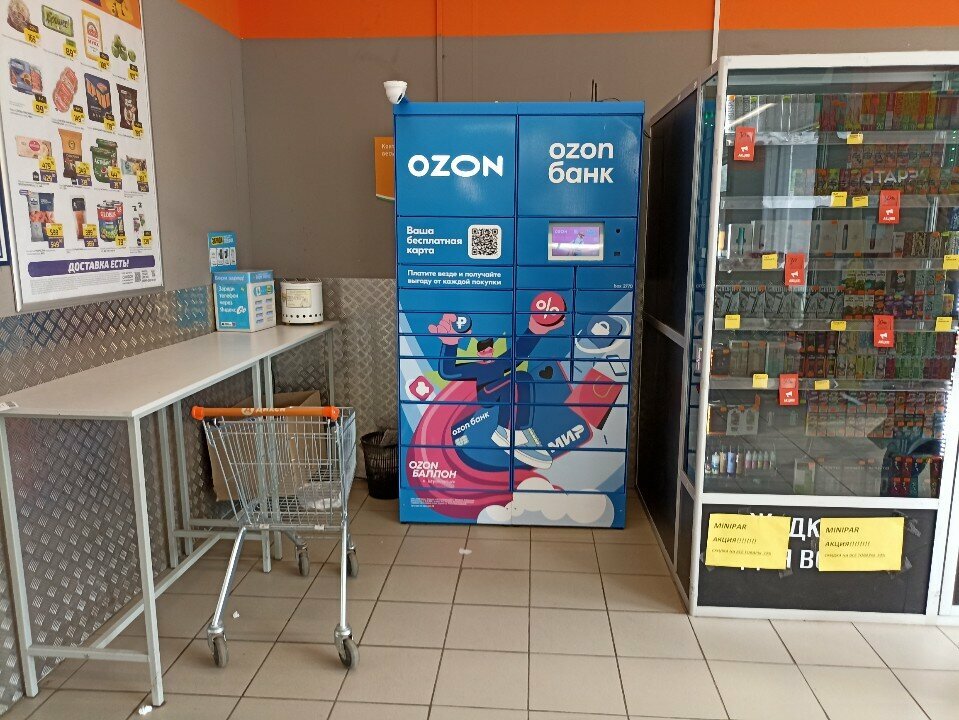 Parsel otomatı Ozon, Moskova, foto