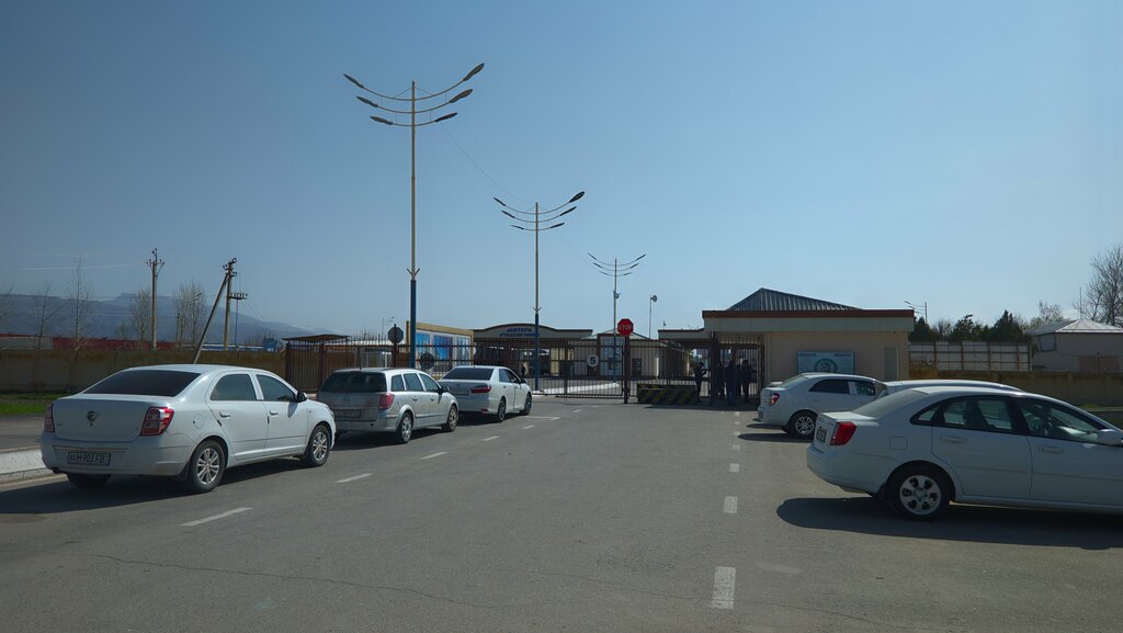 Sınır kapısı Jertepe Kontrol Noktası, Semerkant eyaleti, foto