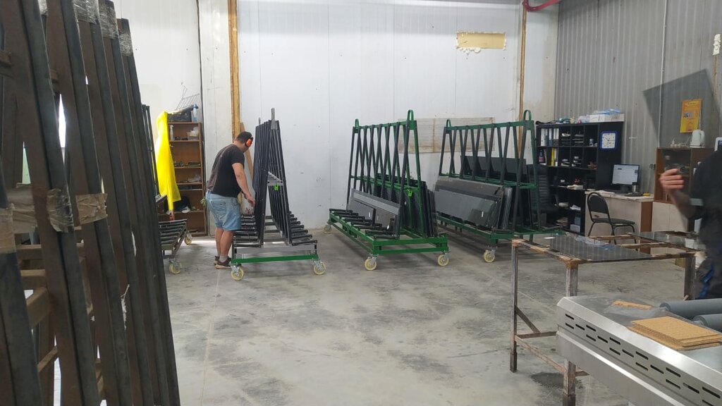 Bölme sistemleri Interior glass design, Moskova, foto