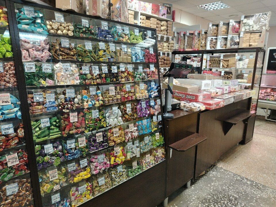 Pasta, şekerleme ve tatlı Магазин сладостей и конфет, Omsk, foto