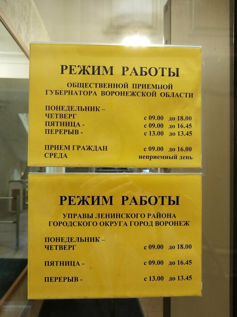 Belediyeler, devlet daireleri Общественная приёмная губернатора Воронежской области, Voronej, foto