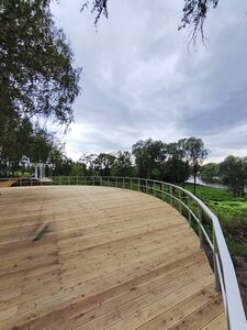 Вид на реку (Ryazan Region, Sasovo, park 100 beryozok), seyir terası  Sasovo'dan