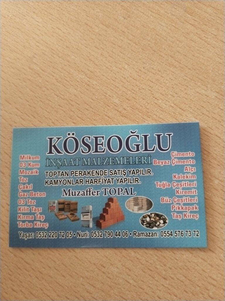 i̇nşaat malzemeleri toptan Köseoğlu Ticareti, Ankara, foto