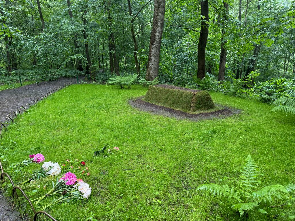Ünlü kişilerin mezarları L. N. Tolstoy Grave, Tulskaya oblastı, foto