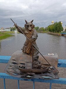 Волчок (Tver Region, Vyshniy Volochyok), park, sokak heykeli  Vishniy Volochek'ten