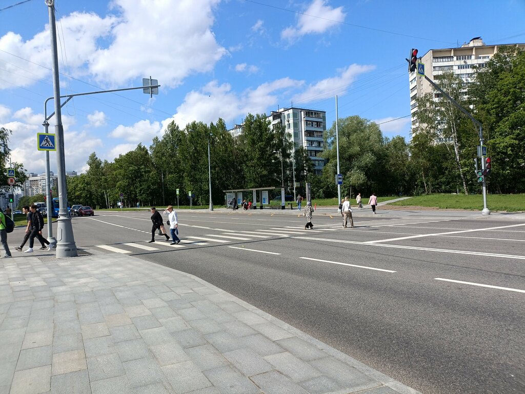 Toplu taşıma durağı Metro Generala Tyuleneva, Moskova, foto
