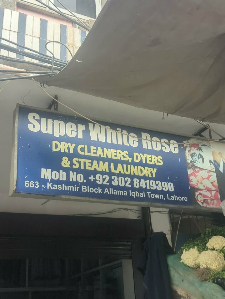 Kuru temizlemeciler Super with rose dry cleaners shop, Lahor, foto