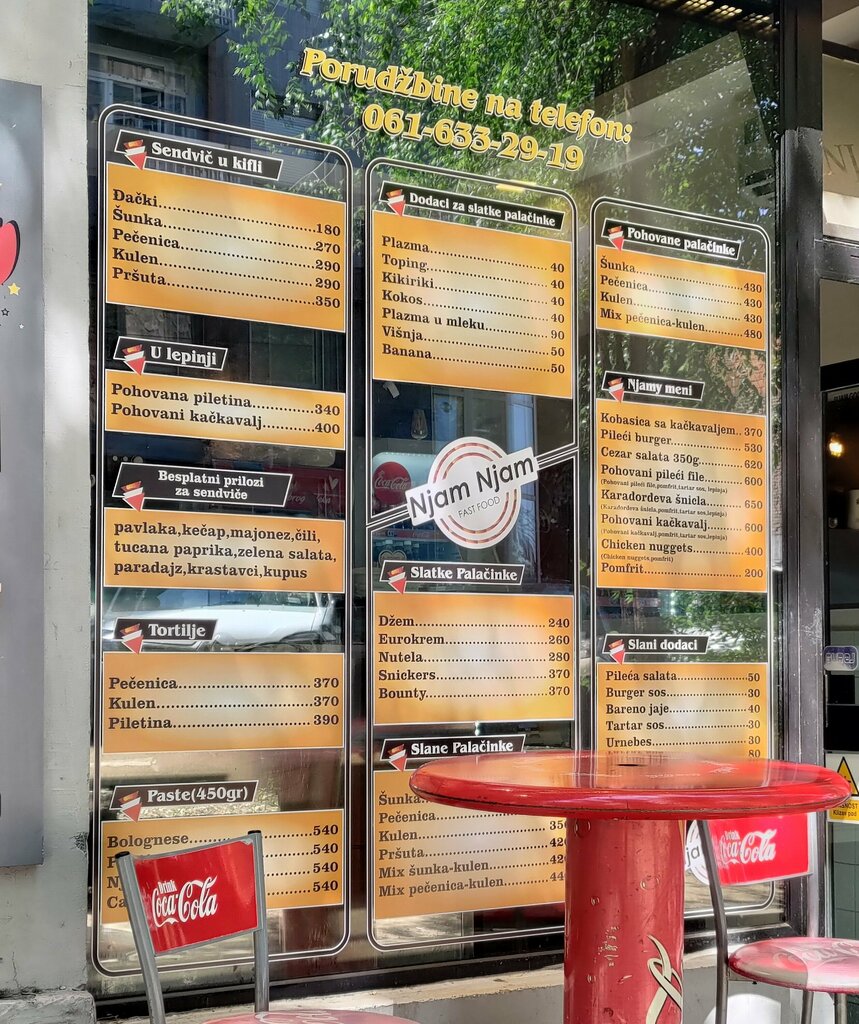 Fast food Njam Njam, Belgrad, foto