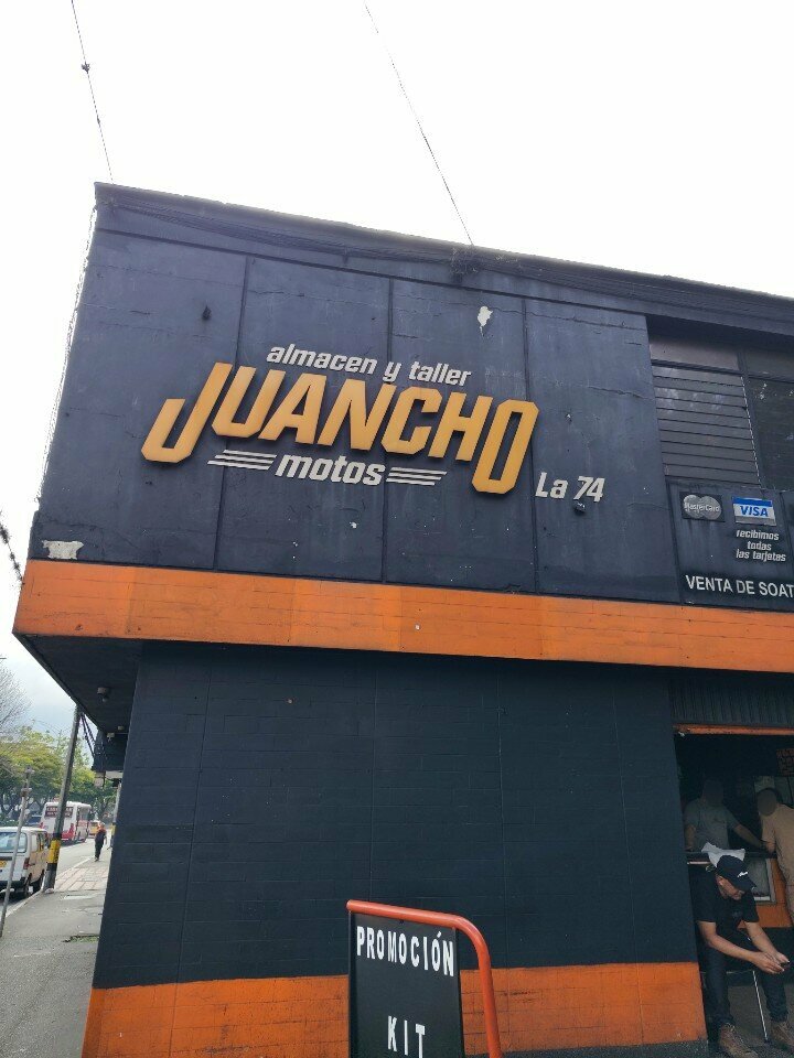 Motosiklet tamiri Juancho Motos la 74, Medellin, foto