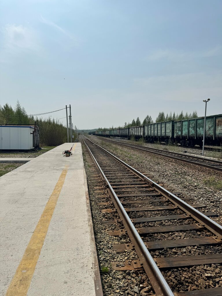 Tren istasyonu СТ. Чульман, Saha Cumhuriyeti (Yakutistan), foto