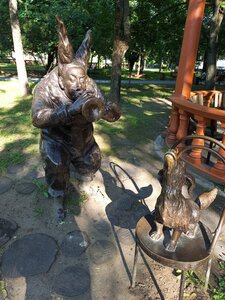 Каштанка (Moscow, Anton Chekhov Public Garden), park, sokak heykeli  Moskova'dan