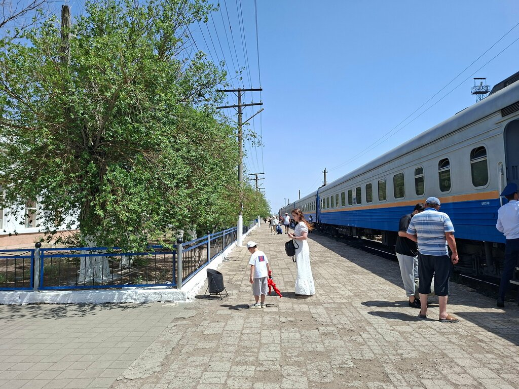 Tren garları Railway station, Balkaş, foto