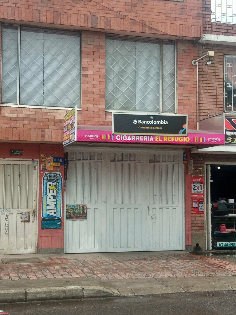 Ödeme acentesi Cigarrería El Refugio Corresponsal bancario Bancolombia, Bogota, foto