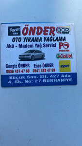 Önder Oto Cengiz Önder (Balıkesir, Burhaniye, Küçük Sanayi Sitesi Cad., 5/1A), otomobil servisi  Burhaniye'den