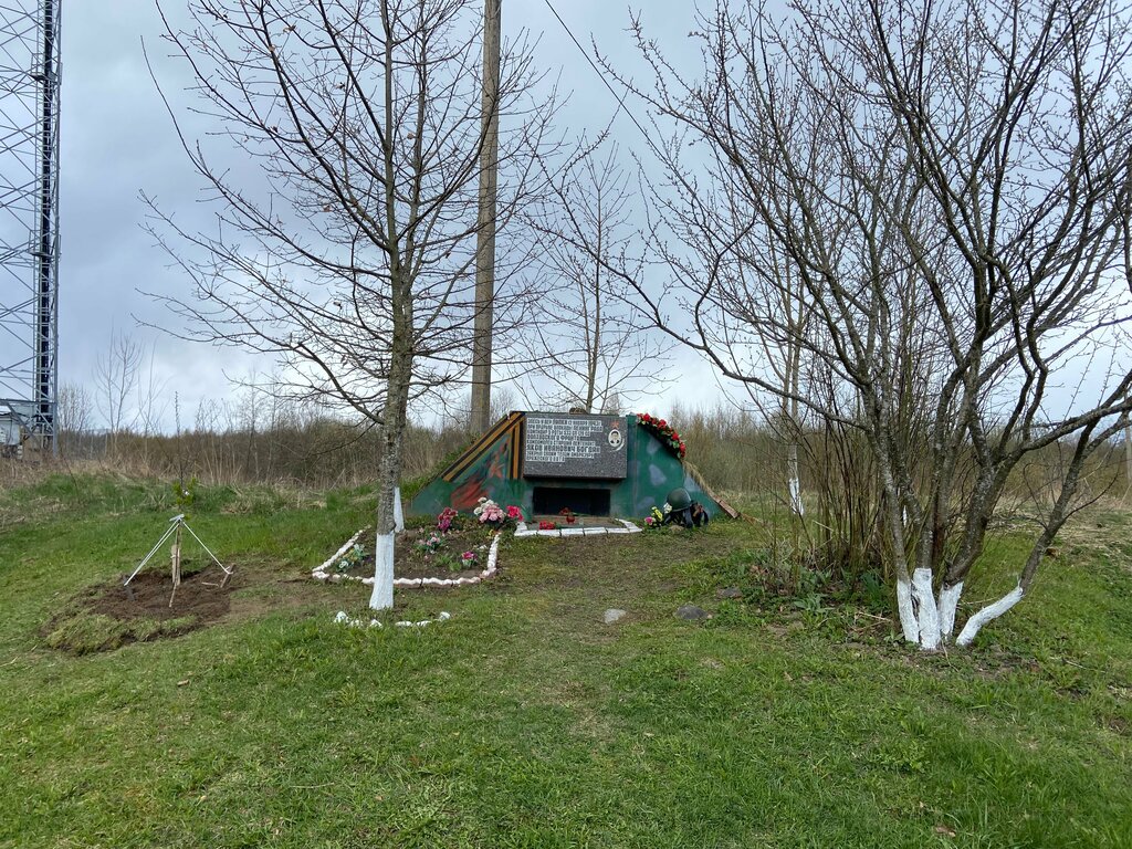 Anıt, heykel Памятный знак на месте подвига Я.И. Богдана, Saint‑Petersburg ve Leningradskaya oblastı, foto