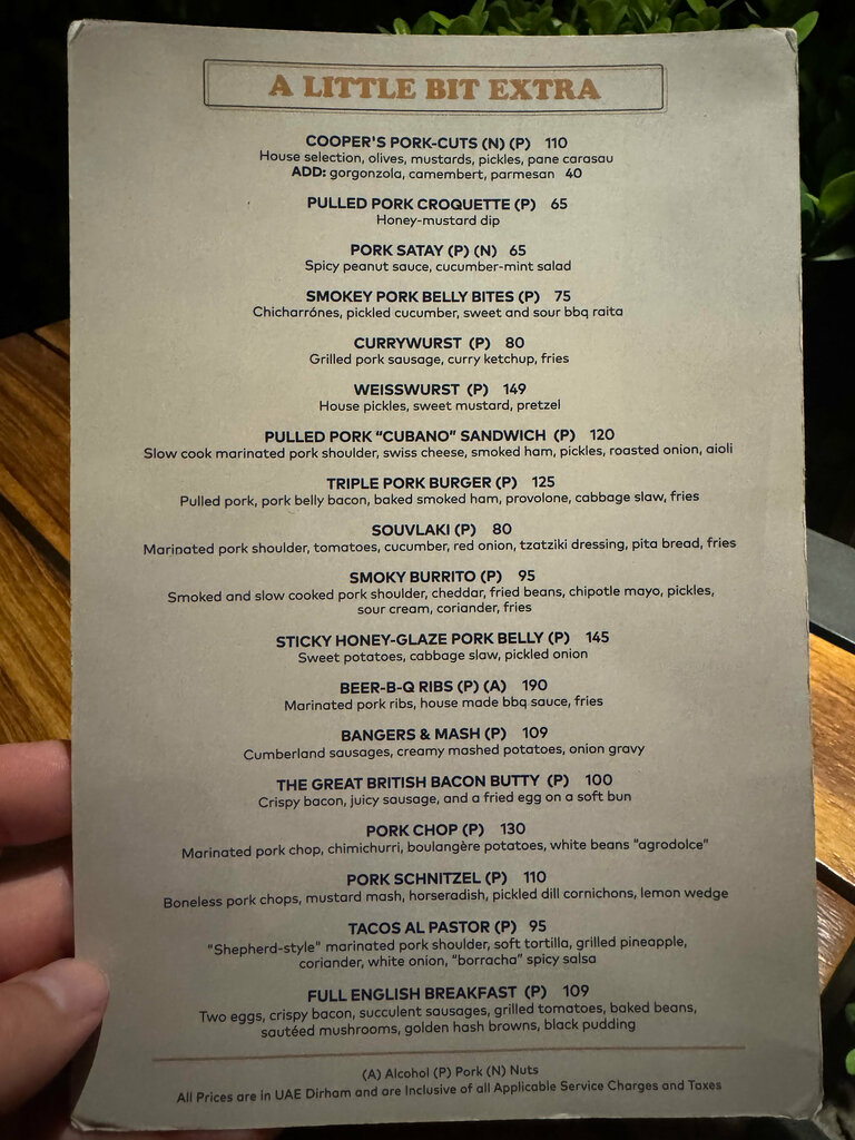 Restoran Cooper's Bar & Restaurant, Abu Dabi, foto