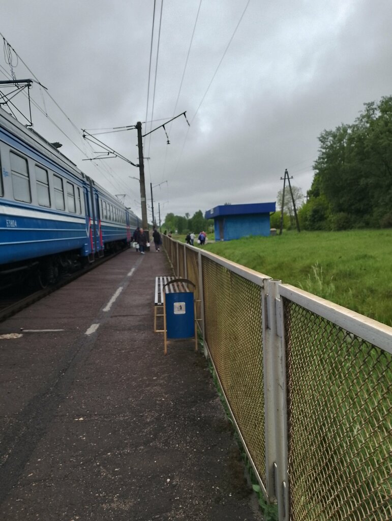 Tren istasyonu prypynačny punkt Varacišča, Minskaya oblastı, foto