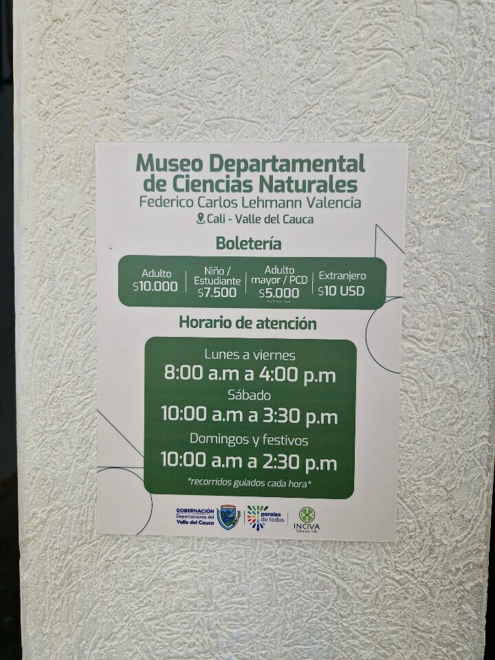 Müzeler ve sanat galerileri Departmental Museum of Natural Sciences Inciva, Cali, foto