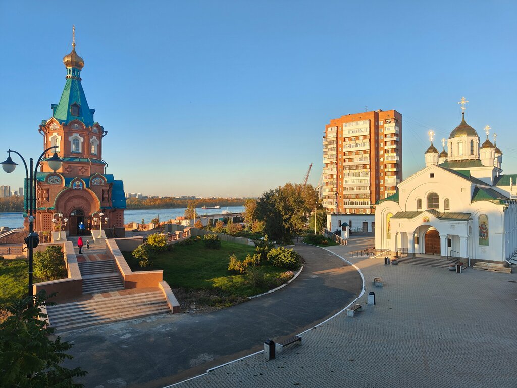 Ortodoks kiliseleri Saint Nicholas Church, a monument to victims of political repression, Krasnoyarsk, foto