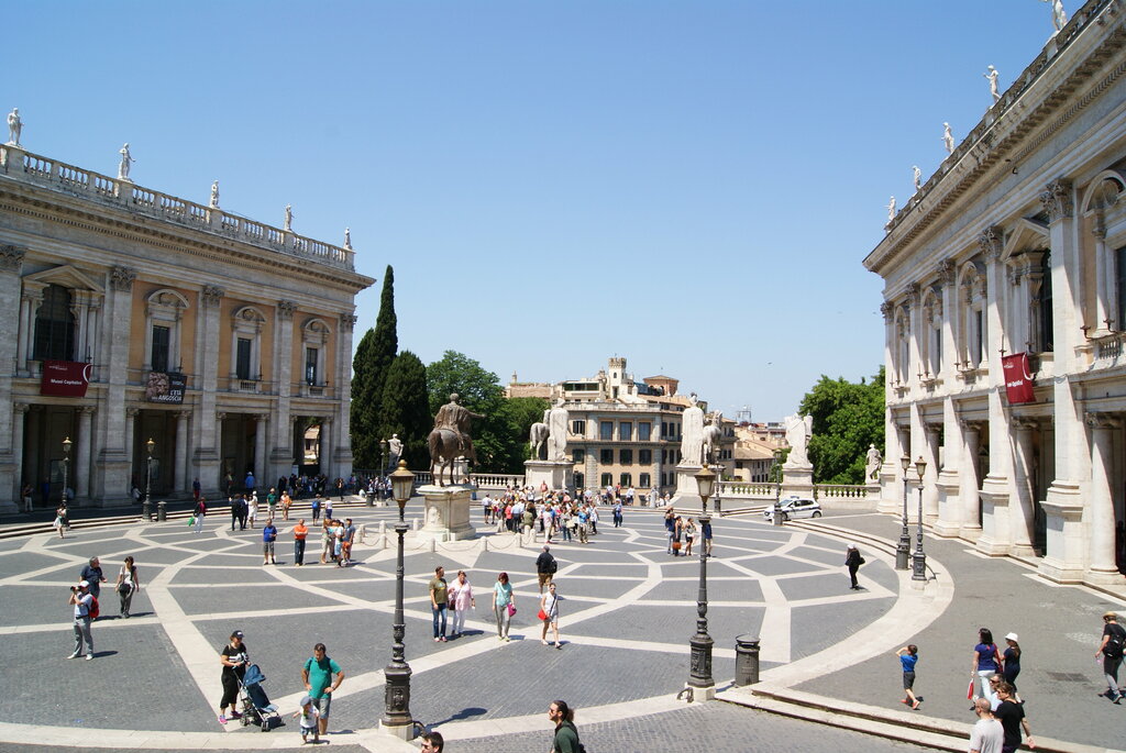 Anıt, heykel Statua equestre di Marco Aurelio, Roma, foto