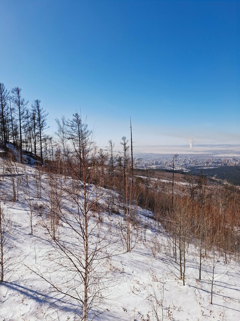 Dağ zirvesi Çita Dağı, Zabaykalski krayı, foto