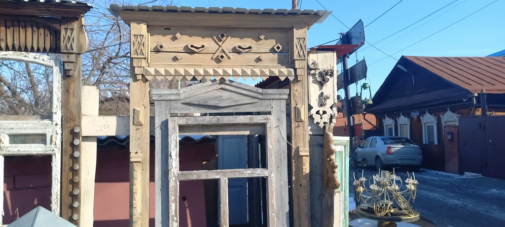 Müzeler ve sanat galerileri Музей деревянных наличников на Эуштинской у Идриса, Tomsk, foto