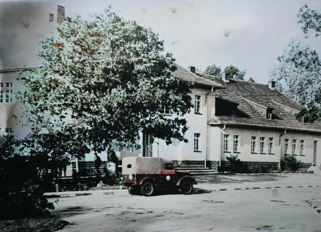 Tren istasyonu Rehagen-Klausdorf, Brandenburg, foto