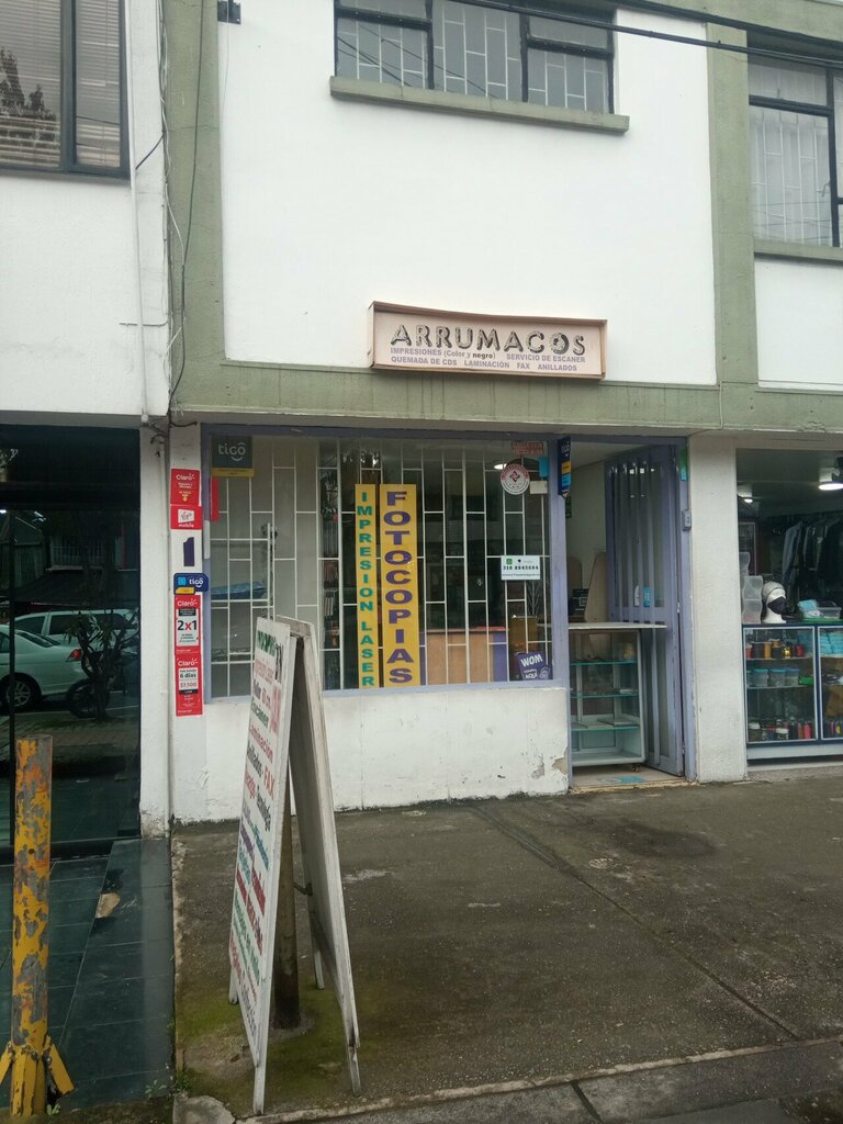 Fotokopi dükkanları Arrumacos, Bogota, foto