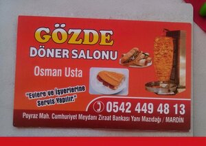 Gözde Döner (Mardin, Mazıdağı, Gündoğan Mah., Camii Sok.), restoran  Mazıdağı'ndan