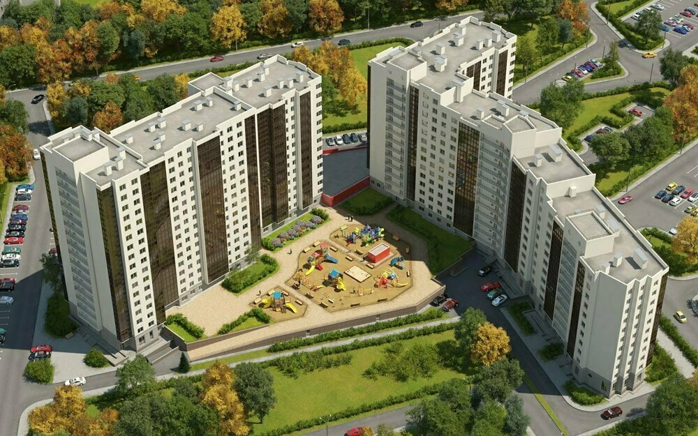 Konut blokları ZhK Pravy bereg-3, Saint‑Petersburg ve Leningradskaya oblastı, foto