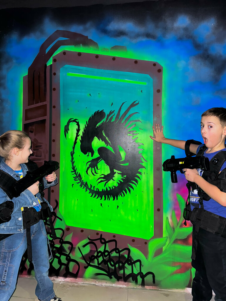 Lazer paintball Cosmoland, Novosibirsk, foto