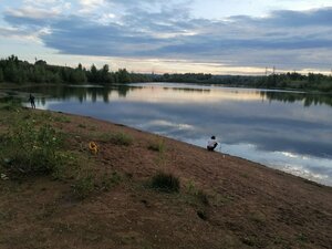 Пляж (Republic of Bashkortostan, gorodskoy okrug Ufa, Ordzhonikidzevskiy District), plaj  Ufa'dan