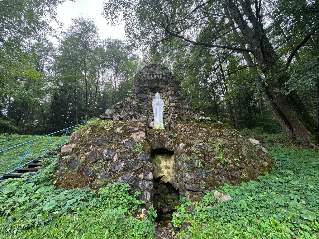 Pınar, çay Родник У богини, Grodnenskaya oblastı, foto