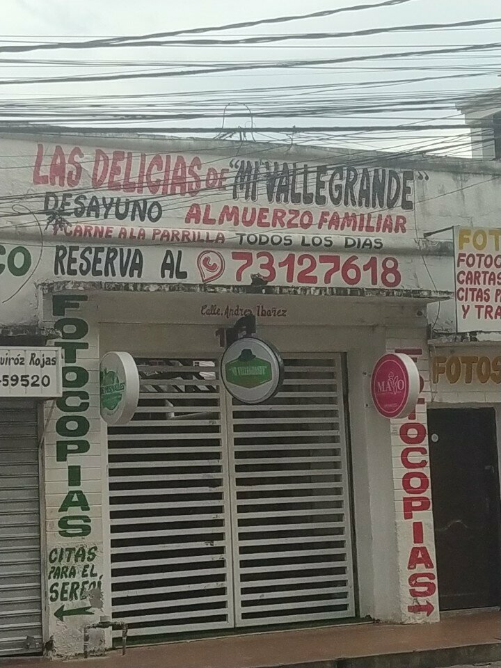 Fast food Las delicias de mi Vallegrande, Santa‑Krus, foto