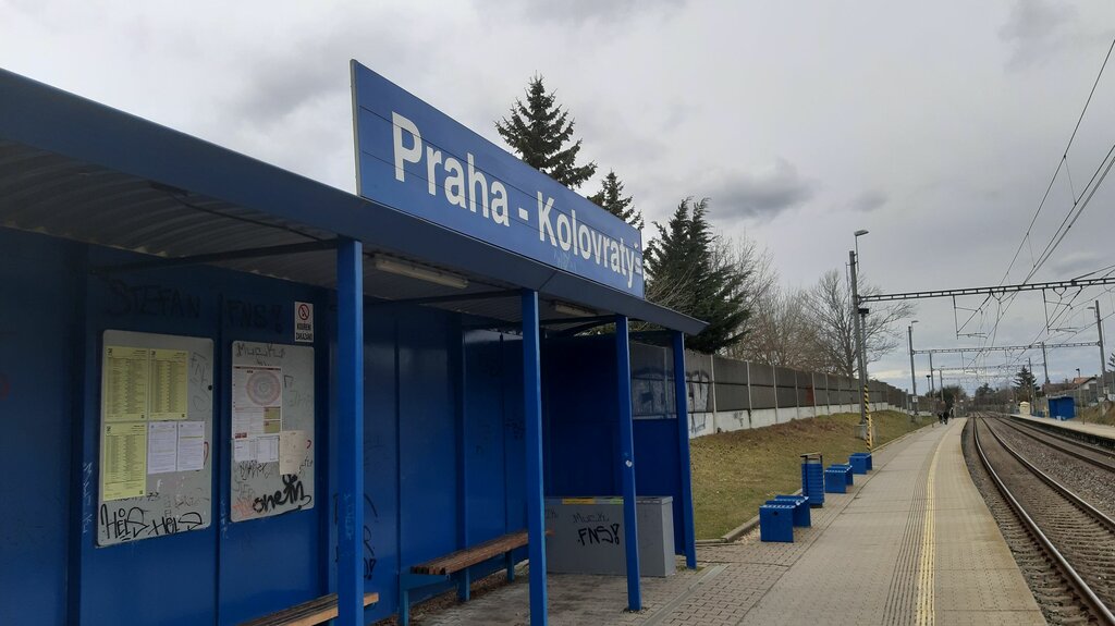 Tren istasyonu Praha-Kolovraty, Prag, foto