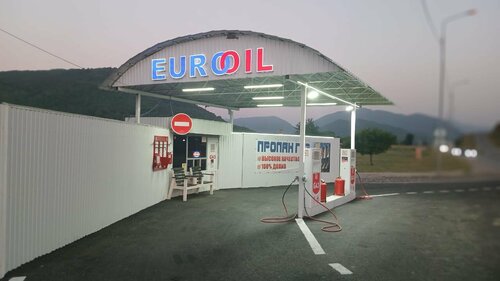Benzin istasyonu Eurooil, Çeçen Cumhuriyeti, foto